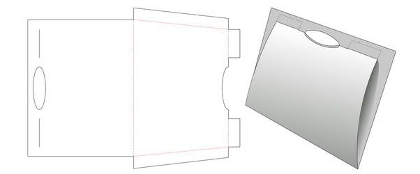 Die Cut Folder Templates Vector Images (over 290)