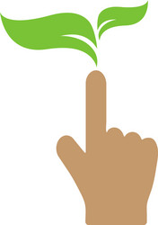 Plant sprout graphic design template isolated Vector Image