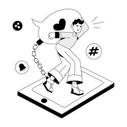 Phone trap Royalty Free Vector Image - VectorStock