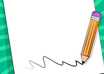 Pencil drawing on top sheet paper scribble Vector Image