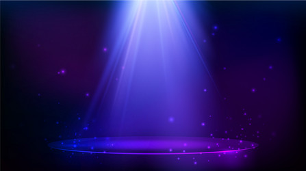 Scene illuminated with purple light magic party Vector Image