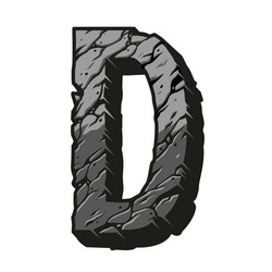 Vintage desert letter g monochrome template Vector Image