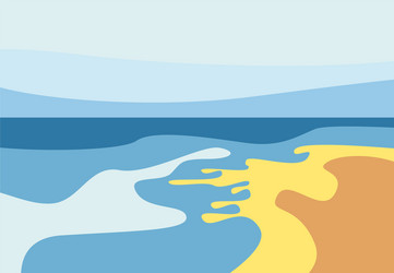 Rocky shore zonation education diagram Royalty Free Vector