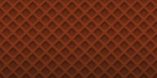 Waffle in chocolate banner Royalty Free Vector Image