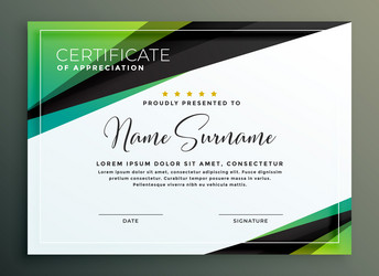 Abstract green visiting card design template Vector Image