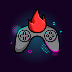 Game console graphic design concept Royalty Free Vector