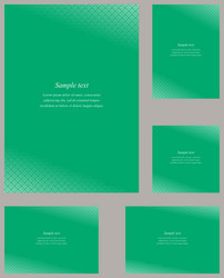 Green page corner design template Royalty Free Vector Image