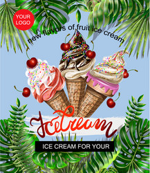 Milkshake banners with strawberry and banana Vector Image