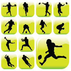 Football players Royalty Free Vector Image - VectorStock