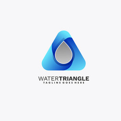 Water drop or oil logo design Royalty Free Vector Image