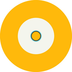 Compact disk on a white background Royalty Free Vector Image