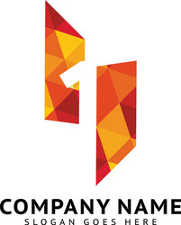 Number one logo 1 template Royalty Free Vector Image