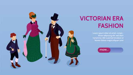 Victorian fashion infographics Royalty Free Vector Image