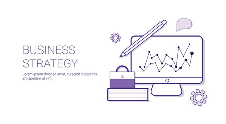 Active learning strategy blue gradient concept Vector Image