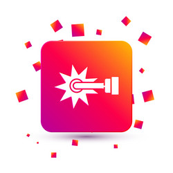 White cowboy horse riding spur for boot icon Vector Image