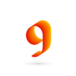 Letter g number 9 logo icon design template Vector Image