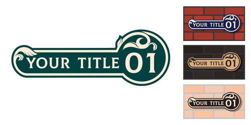 House Name Plate Vector Images (over 100)