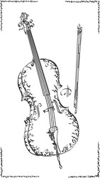 Cello Outline Vector Images (over 870)
