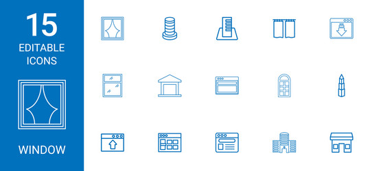 Curtain window tech logo design Royalty Free Vector Image