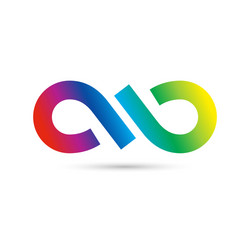 Concept of eternity logo Royalty Free Vector Image