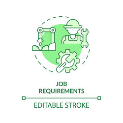 Technology skills green concept icon Royalty Free Vector