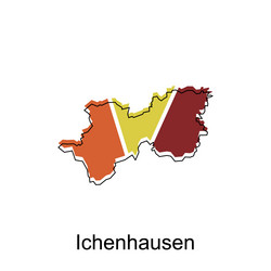 Forchtenberg city of german map Royalty Free Vector Image
