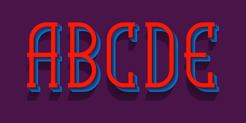 C Red Blue Letter Alphabet Vector Images (over 700)