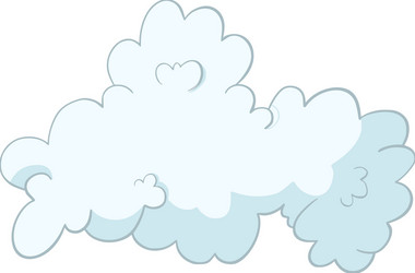 Cartoon cloud element comic graphic Royalty Free Vector