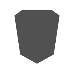 Emblem shield label stroke Royalty Free Vector Image