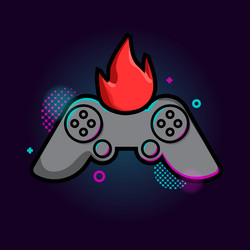 Game console graphic design concept Royalty Free Vector