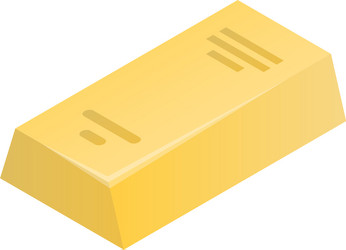 Stack of gold bars icon cartoon style Royalty Free Vector