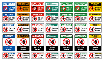 Danger do not Enter Vector Images (over 1,900)