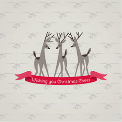 Set of reindeer christmas silhouettes Royalty Free Vector