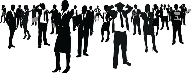 Business people group Royalty Free Vector Image