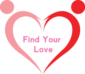 Find your love Royalty Free Vector Image - VectorStock