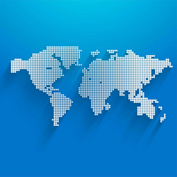 Modern world map background design Royalty Free Vector Image