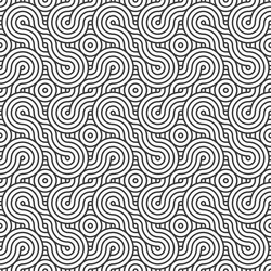 Geometric pattern line black Royalty Free Vector Image