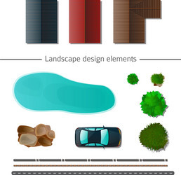 Landscape elements Royalty Free Vector Image - VectorStock