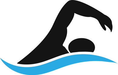 Swimming man icon design template isolated Vector Image