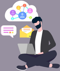 Cartoon Computer Guy Vector Images (over 10,000)