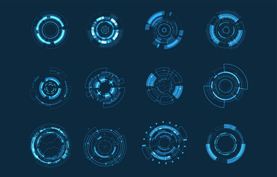 Digital user interface futuristic technology ui Vector Image