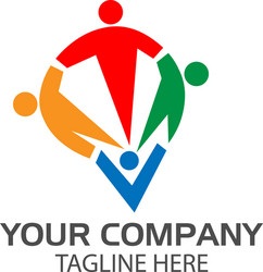 Community people concept icon people together Vector Image