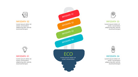 Bulletproof vest concept for infographic with 4 Vector Image