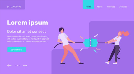 Groups of people pulling rope Royalty Free Vector Image