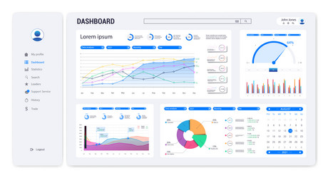 Modern ui design template Royalty Free Vector Image