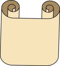 Old paper title scroll Royalty Free Vector Image