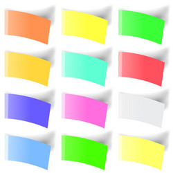 Color sticky notes Royalty Free Vector Image - VectorStock