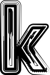 Abstract letter k Royalty Free Vector Image - VectorStock