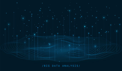 Big data visual information background Royalty Free Vector