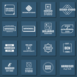 Vintage retro logo for banner Royalty Free Vector Image